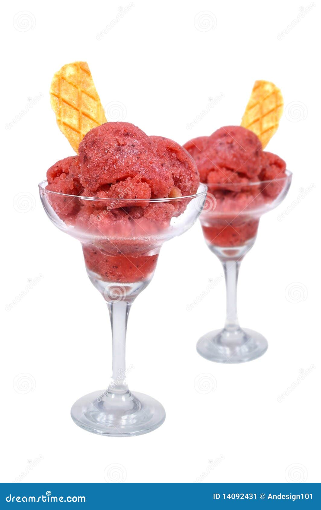 Sorbet image stock. Image du gourmet, délicieux, baie - 14092431