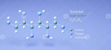 Sorbitol, Molecular Structures, Sugar Alcohol, 3d Model, Structural ...