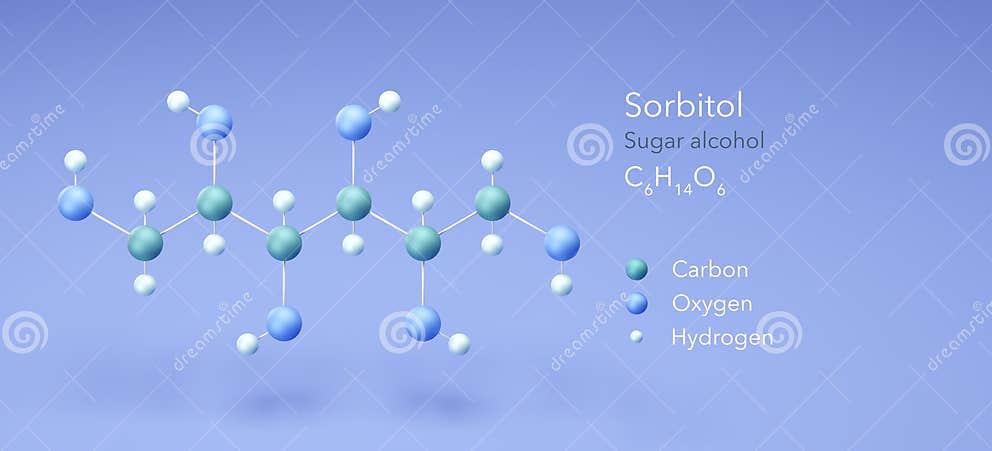 Sorbitol, Molecular Structures, Sugar Alcohol, 3d Model, Structural ...