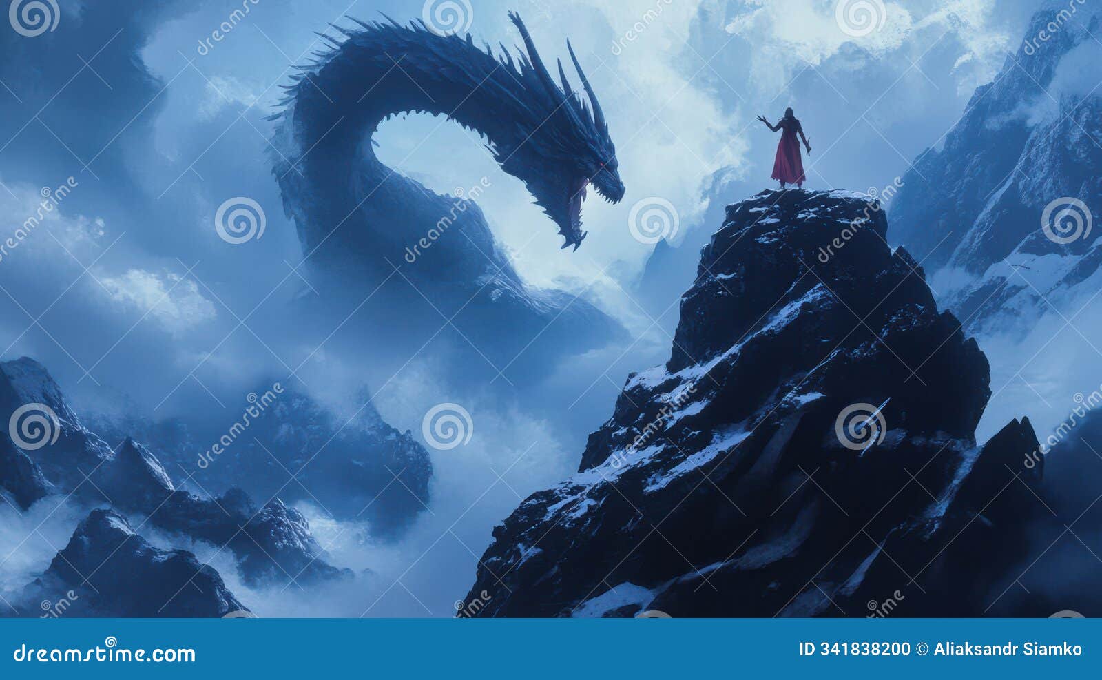 Dragon Standing On Rock Statue Isolated On Transparent Background Stock ...