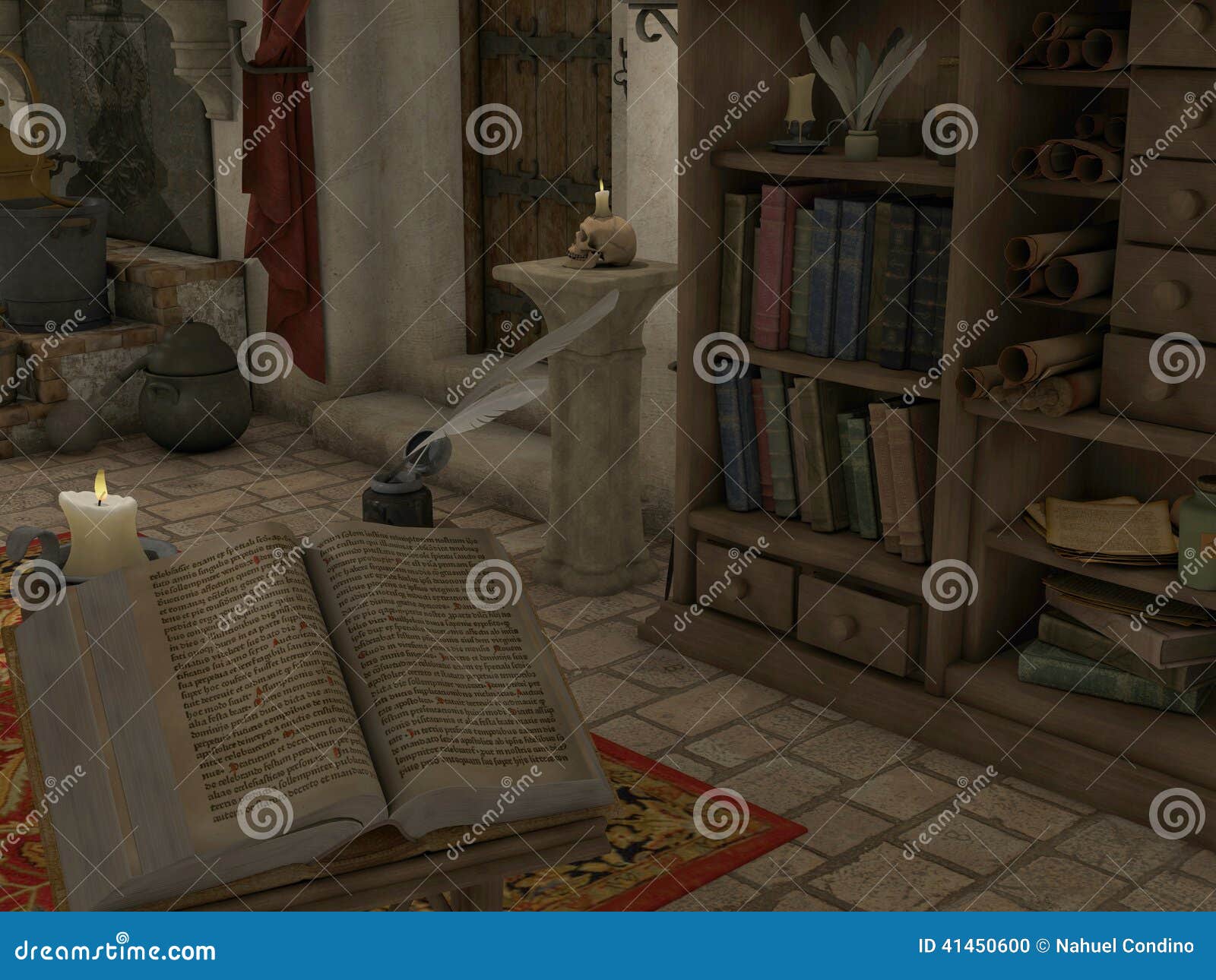 Sorcery Room stock illustration. Illustration of taboo - 41450600