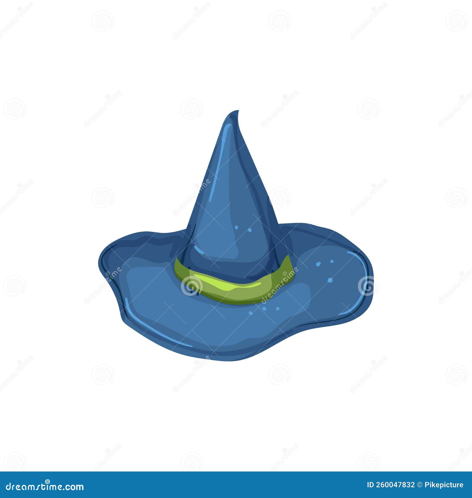 Sorcery Wizard Hat Cartoon Vector Illustration Stock Illustration ...