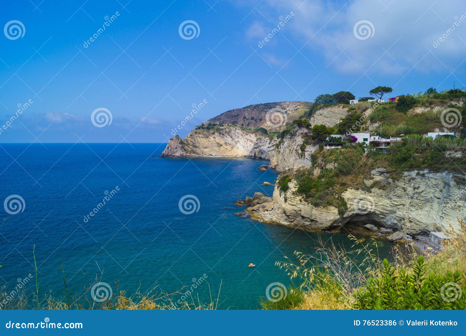 Bay Of Sorgeto In Ischia In Italy Stock Photography | CartoonDealer.com ...