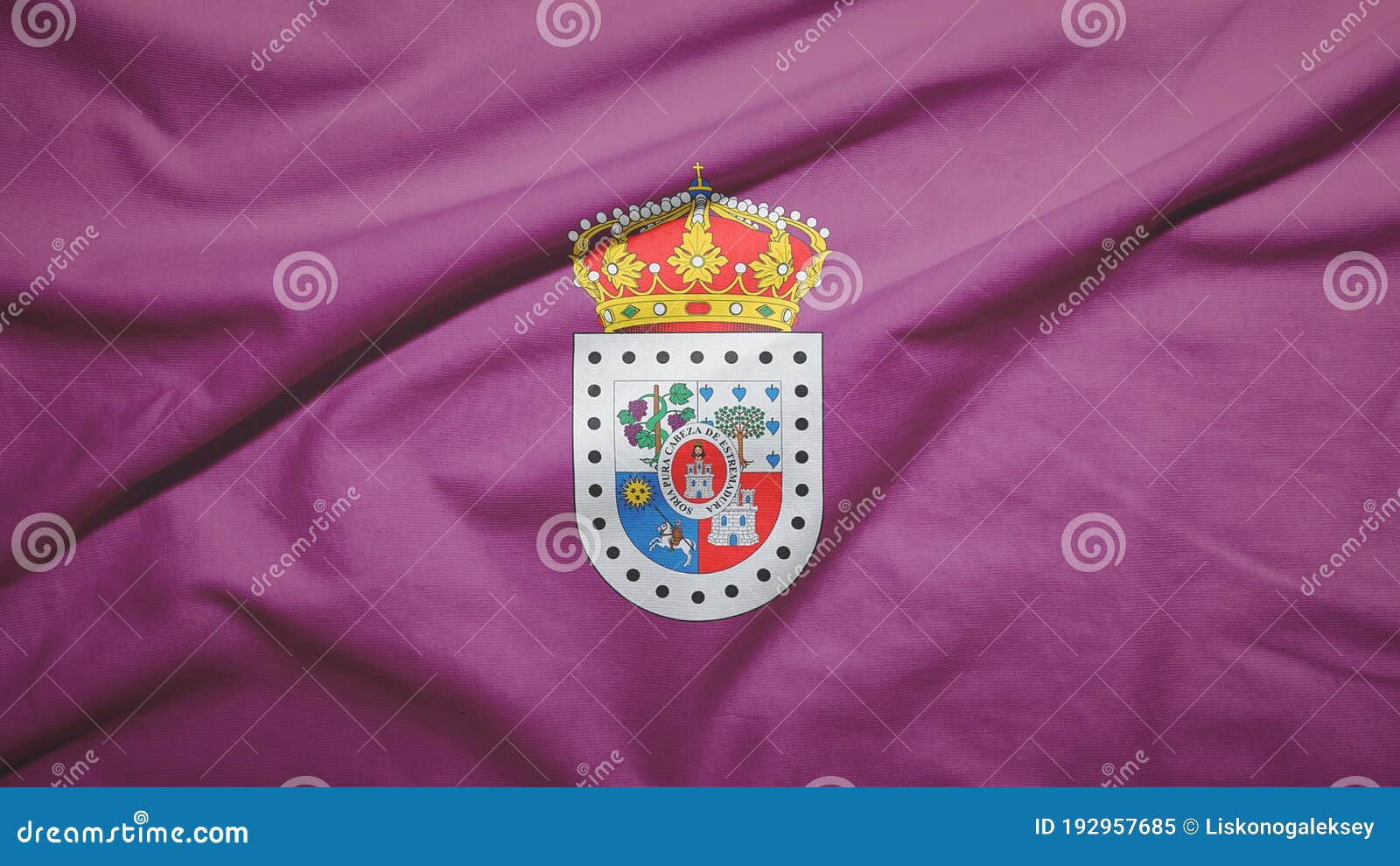 Soria Province of Spain Flag Stock Illustration - Illustration of ...