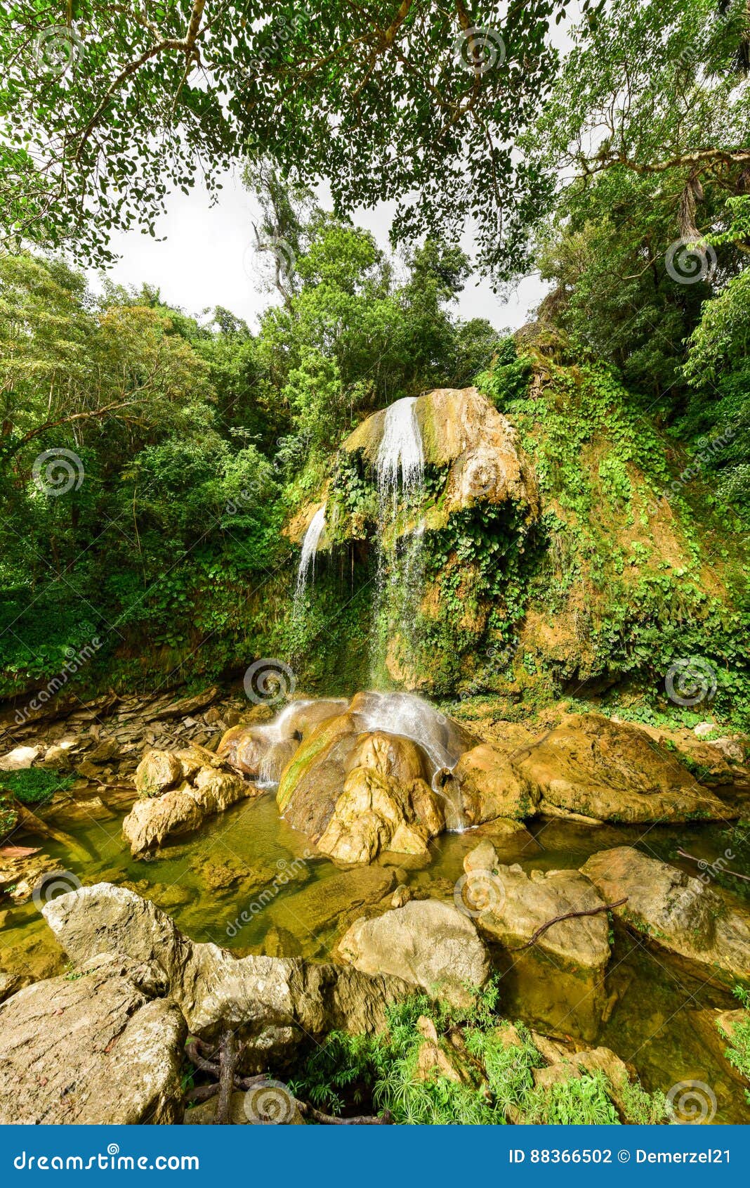 Soroa Waterfall - Pinar Del Rio, Cuba Stock Photo - Image of cascade ...