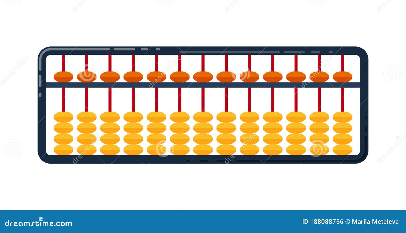 Soroban for Mental Arithmetic. Children`s Education Stock Vector ... Soroban for Mental Arithmetic. Children`s Education Stock Vector ...