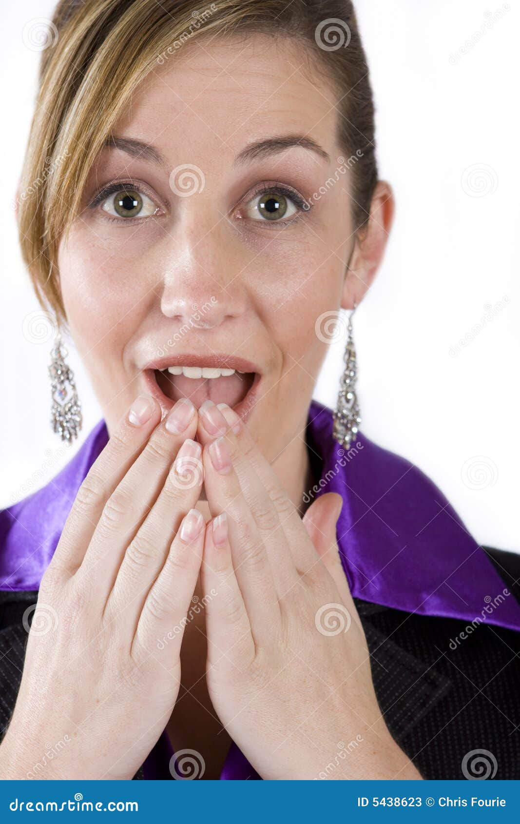 Sorprendido imagen de archivo. Imagen de blanco, entusiasmo - 5438623