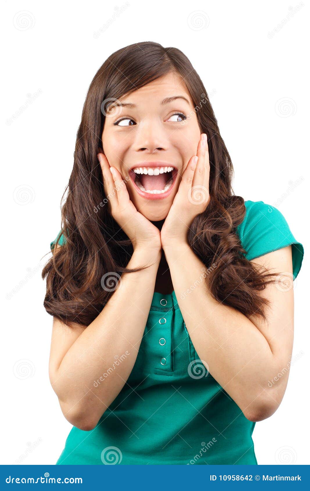 Sorpresa - Mujer Emocionada Foto de archivo - Imagen de adulto, anuncio ...