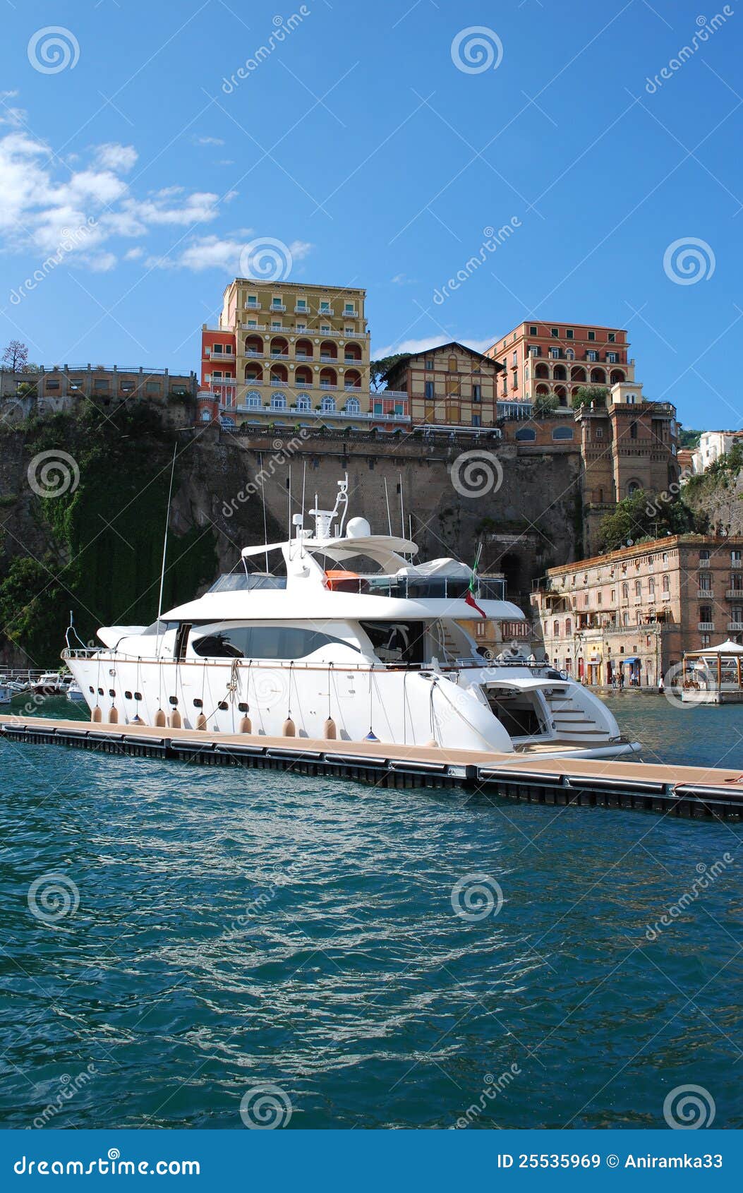Sorrento Port stock image. Image of white, cruse, ship - 25535969