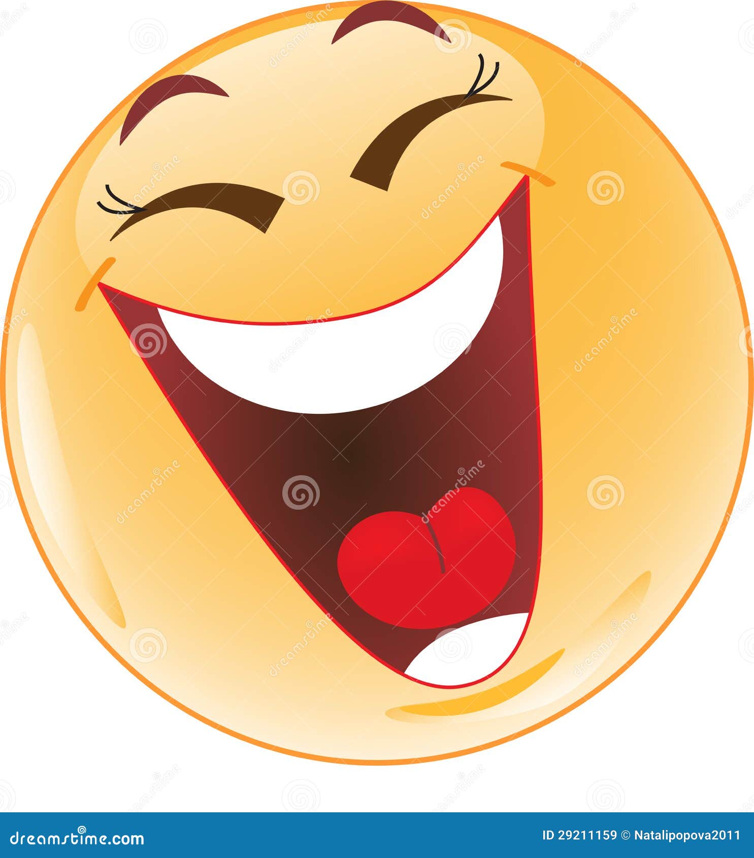 Sorriso, risata. illustrazione di stock. Illustrazione di arancione ...