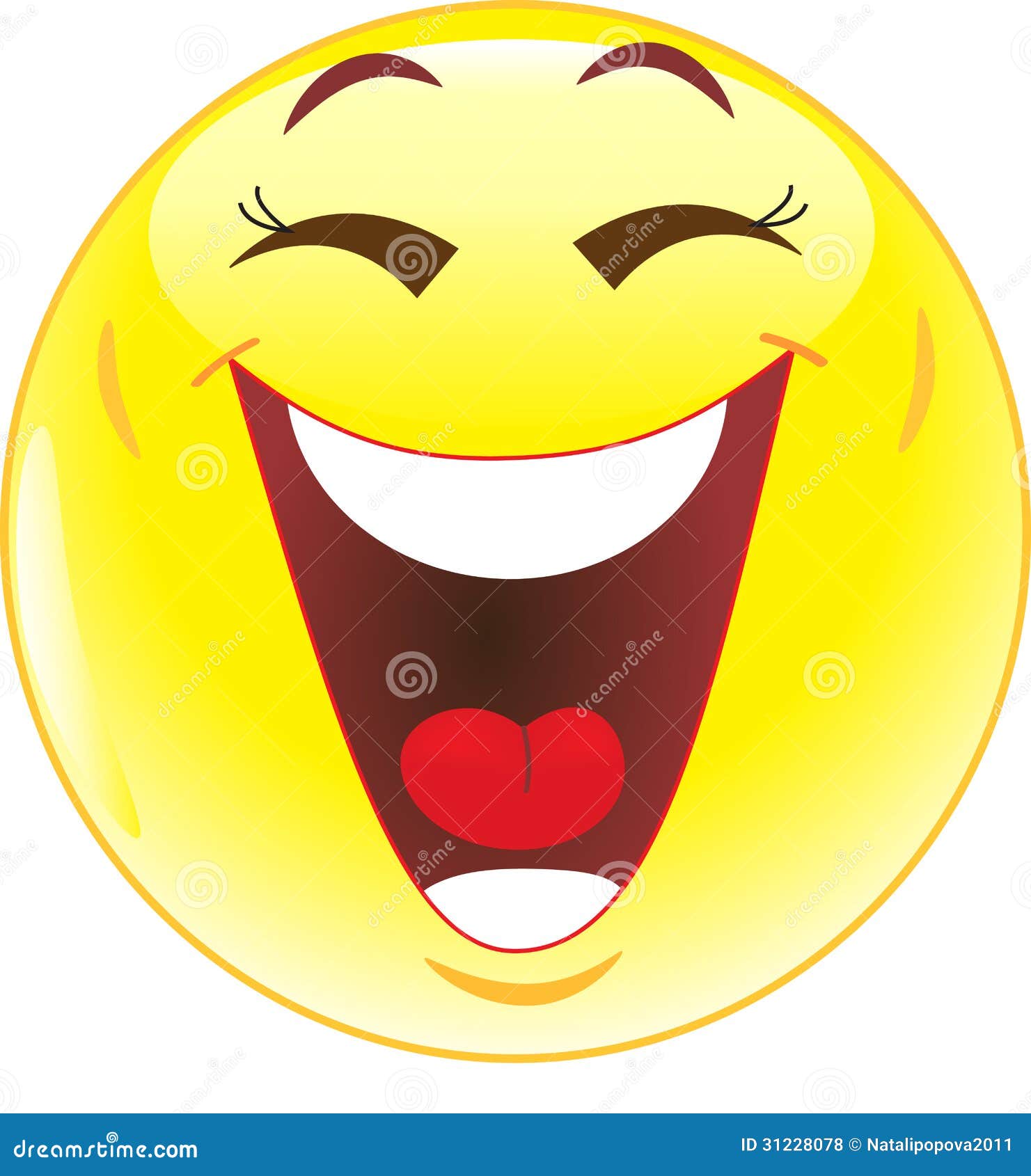 Sorriso. Risata. illustrazione di stock. Illustrazione di testa - 31228078