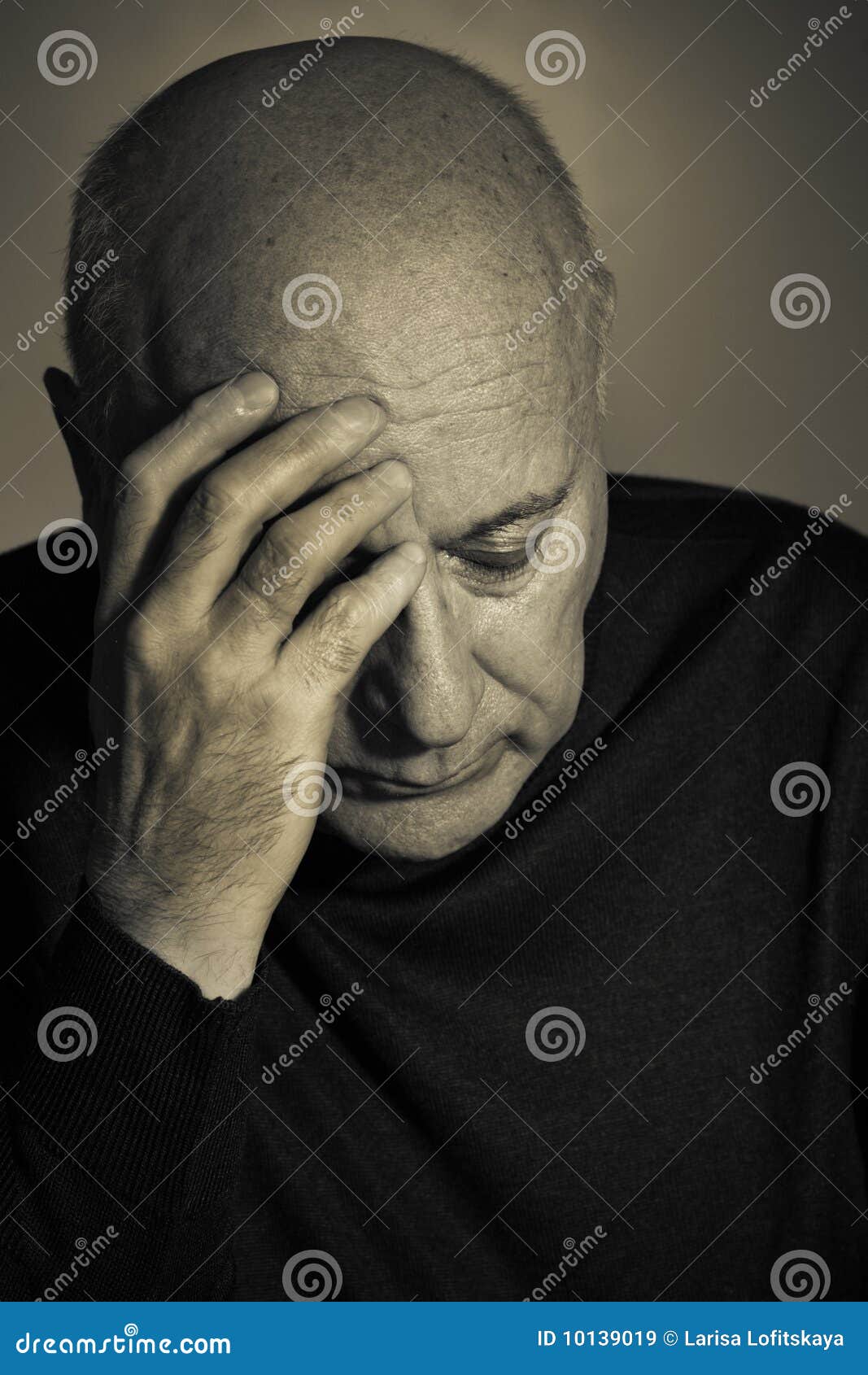 Sorrow stock image. Image of portrait, aging, indoors - 10139019