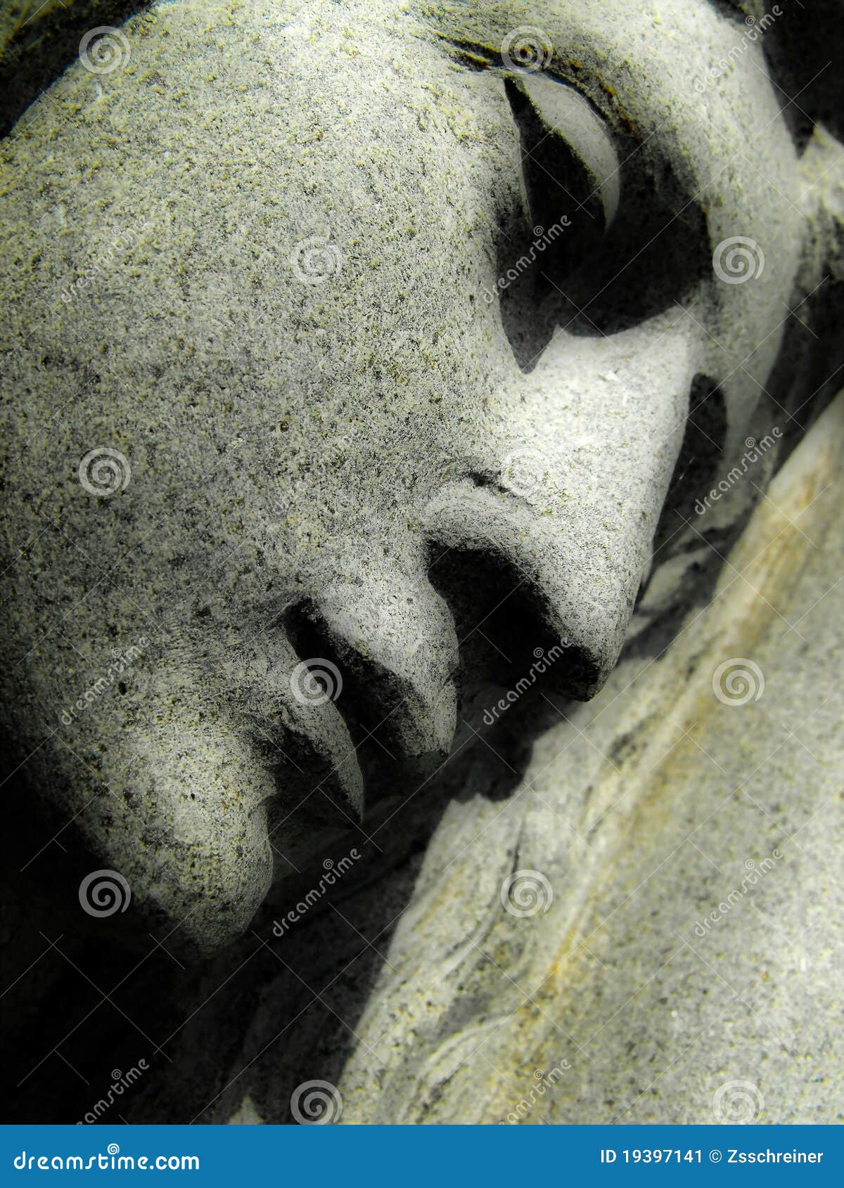 Sorrow stock image. Image of stone, emotion, marble, detail - 19397141
