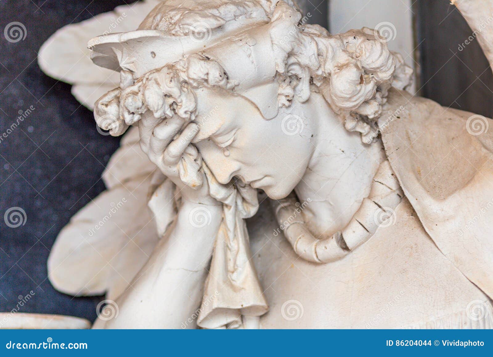 Angel in tears stock photo. Image of italy, vintage, tears - 86204044