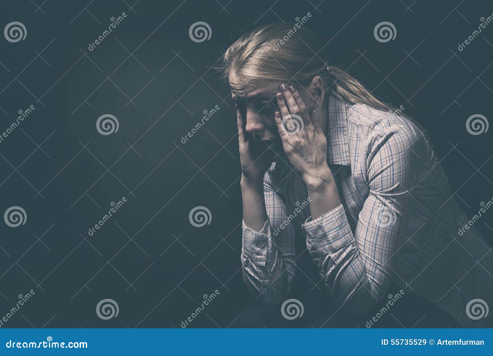 Sorrow stock image. Image of negativity, woman, despair - 55735529