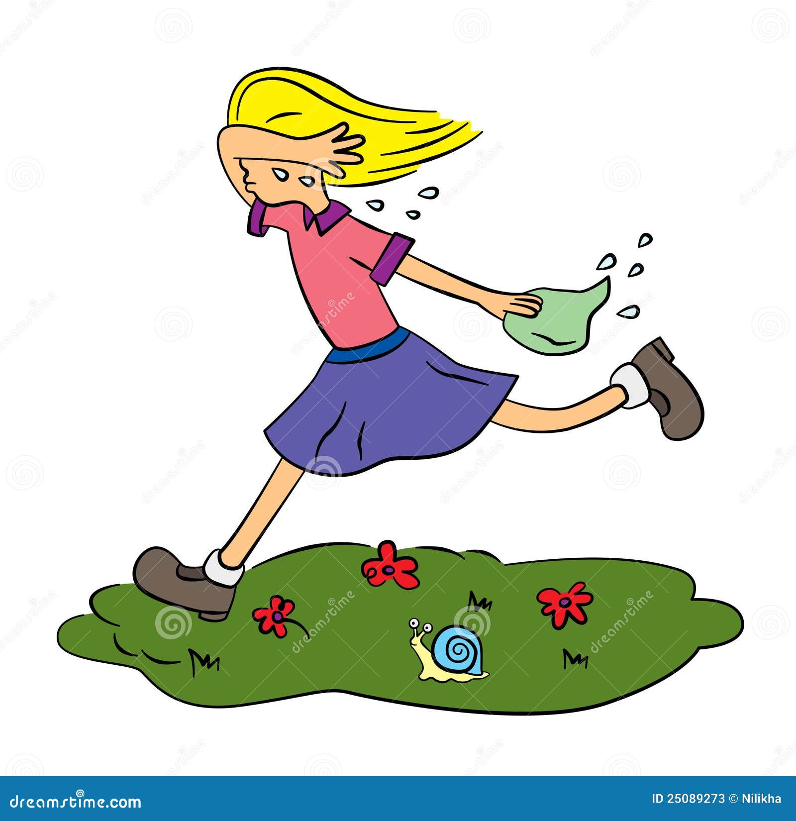 Sorrowful stock illustration. Illustration of mourn, childhood - 25089273