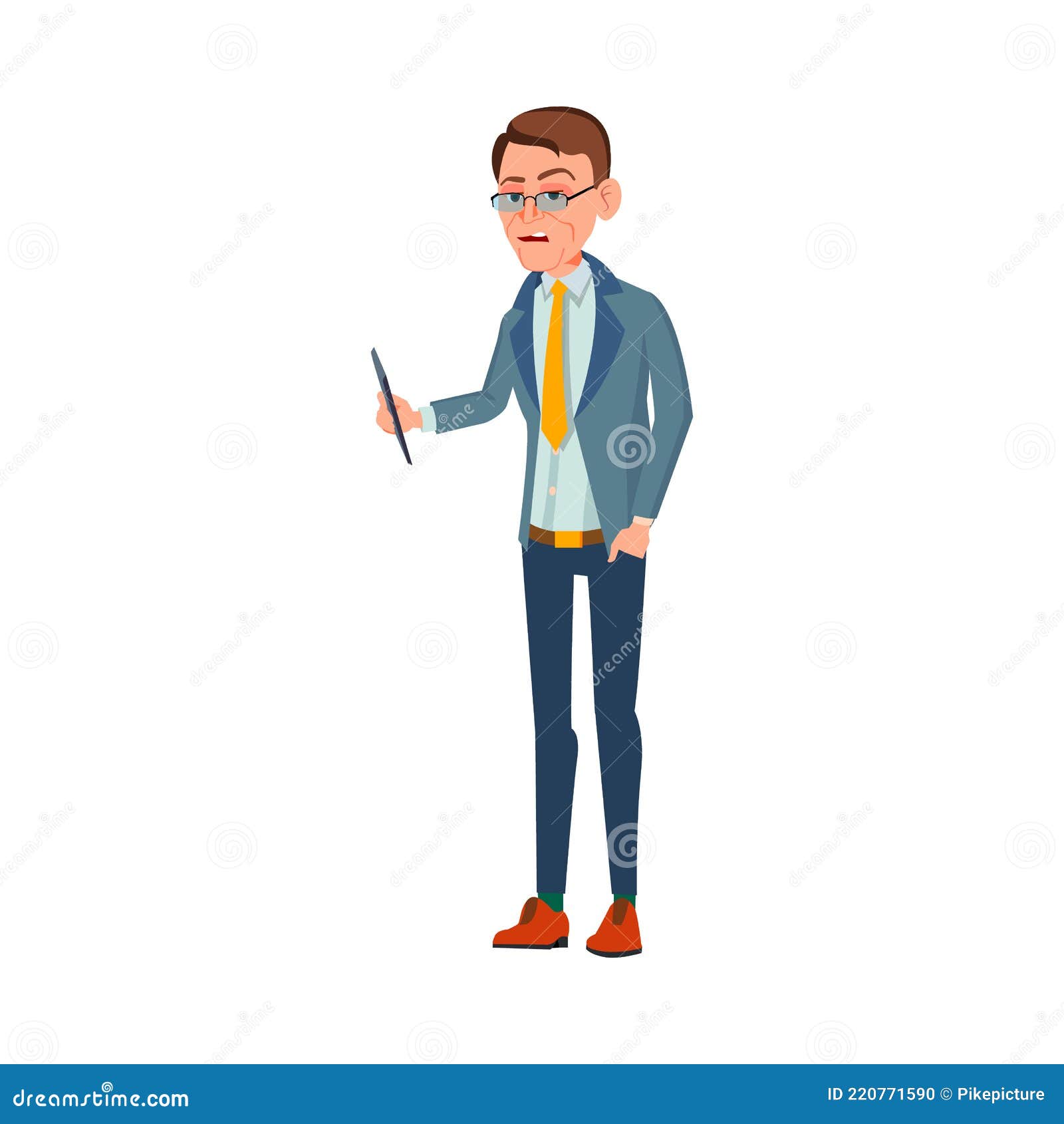 Sorrowful Man Has Boring Conversation with Client Cartoon Vector Stock ...