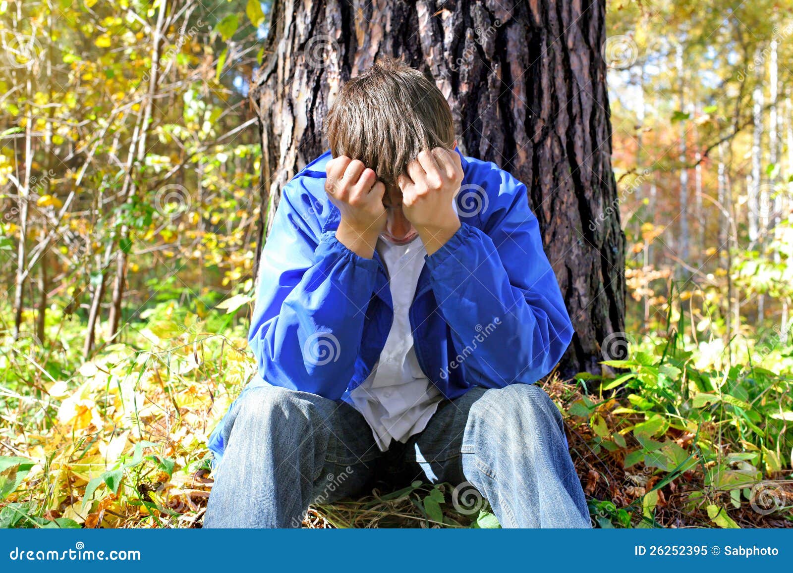 Sorrowful young man stock image. Image of agitation, face - 26252395