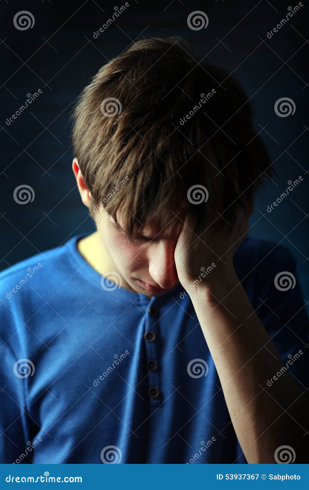 Sorrowful Young Man stock image. Image of solitude, caucasian - 53937367