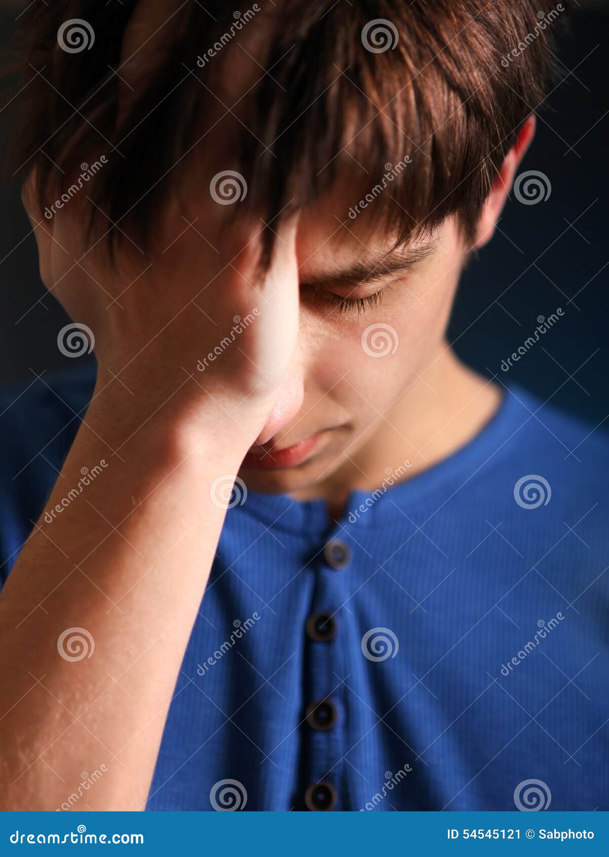 Sorrowful Young Man stock image. Image of loneliness - 54545121