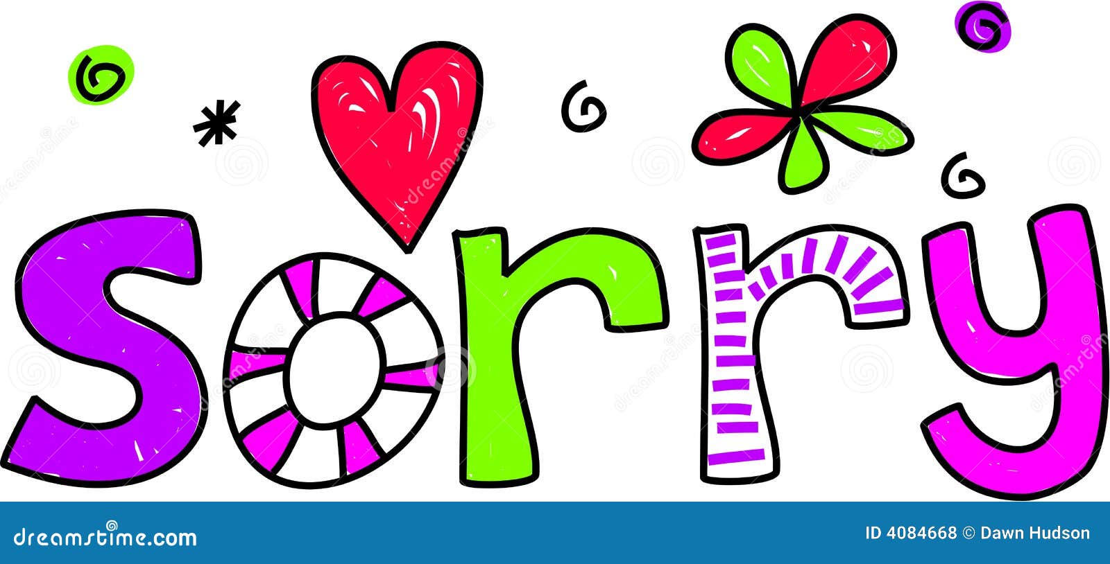 Sorry stock vector. Illustration of word, message, holiday - 4084668