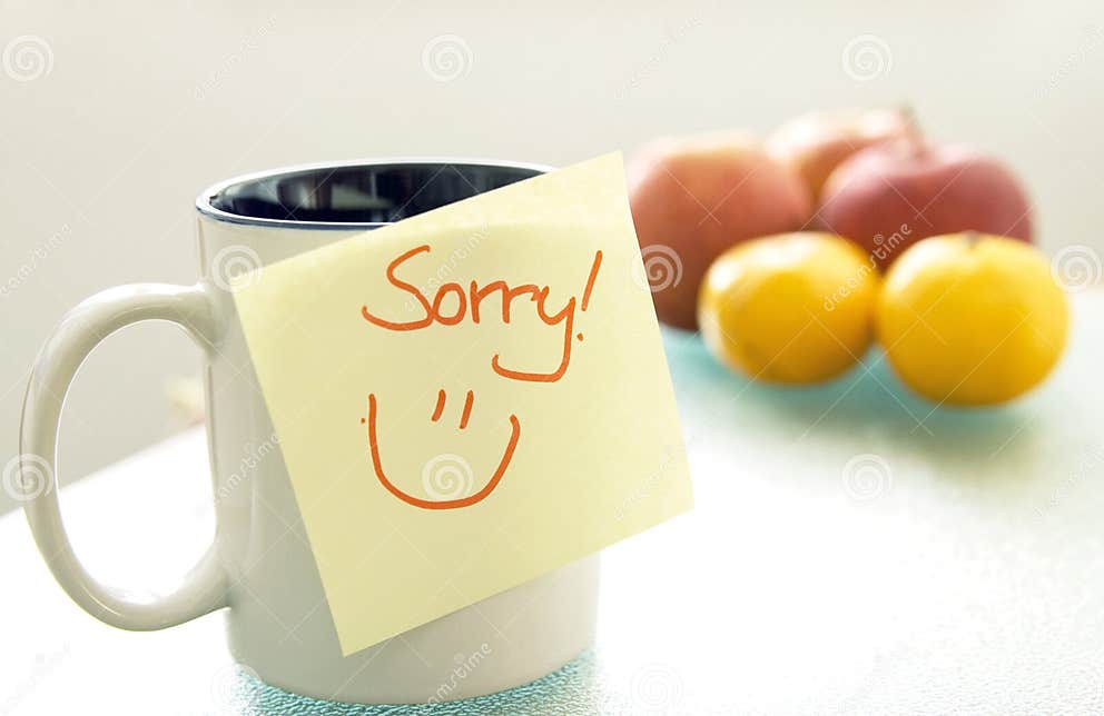 Sorry stock image. Image of reconciliation, breakfast - 7068985