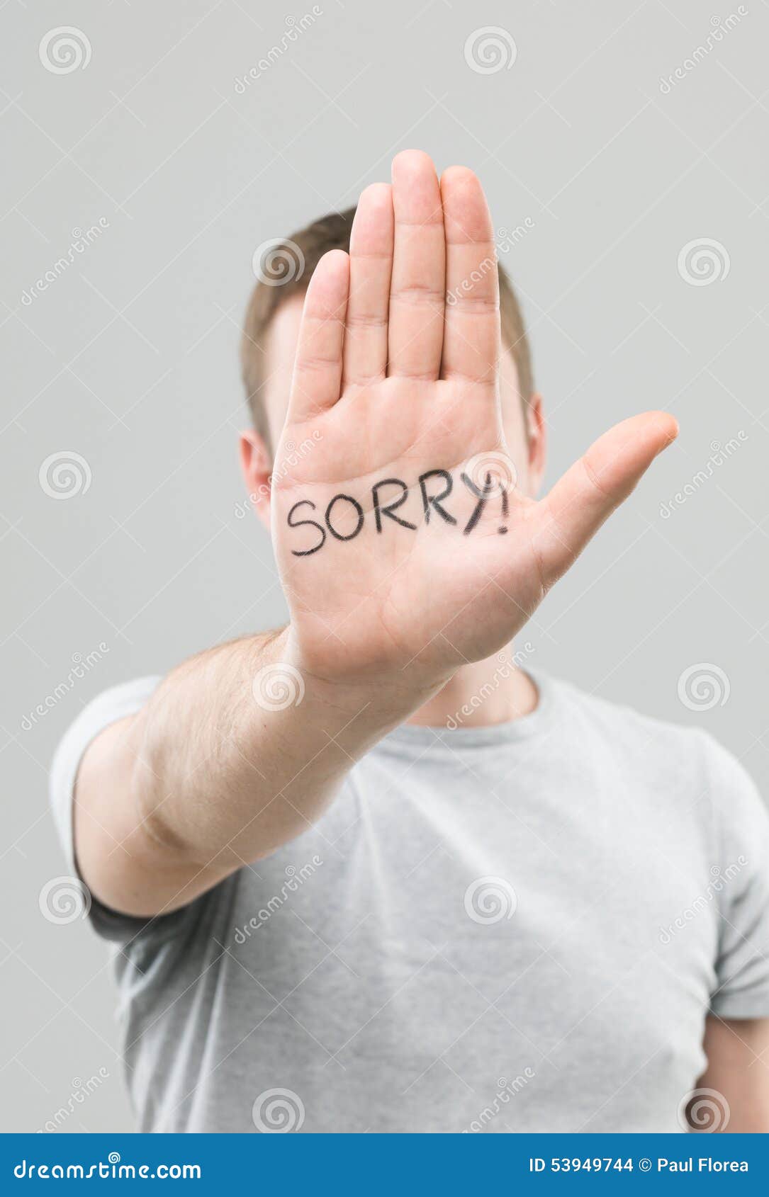 Sorry! stock photo. Image of romance, male, personal - 53949744