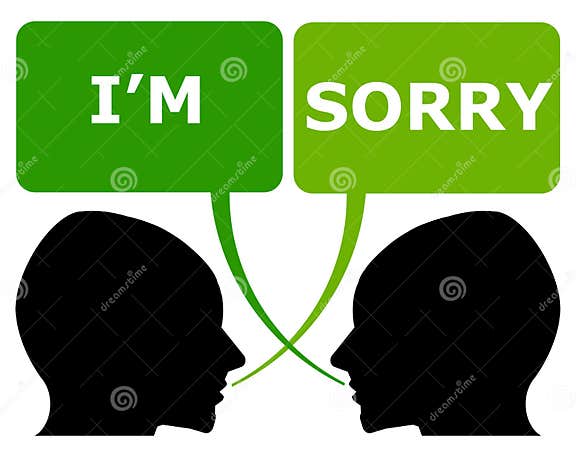 Sorry stock illustration. Illustration of argue, communicate - 30377330