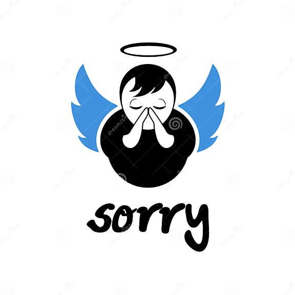 Sorry flat icon stock vector. Illustration of symbol - 146528745