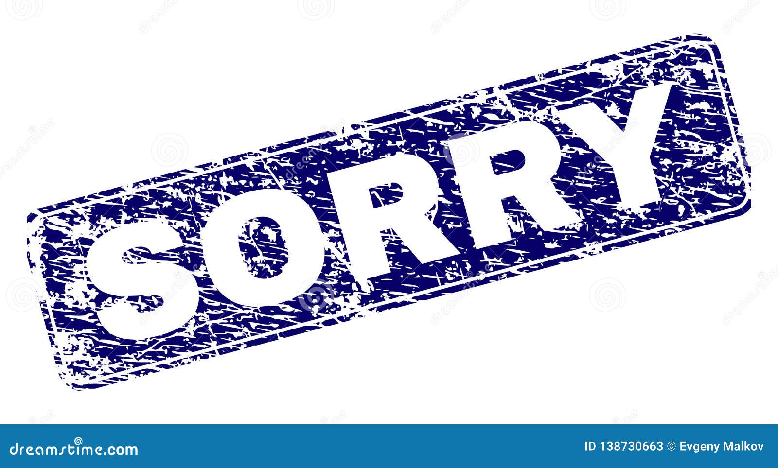 Grunge SORRY Framed Rounded Rectangle Stamp Stock Vector - Illustration ...