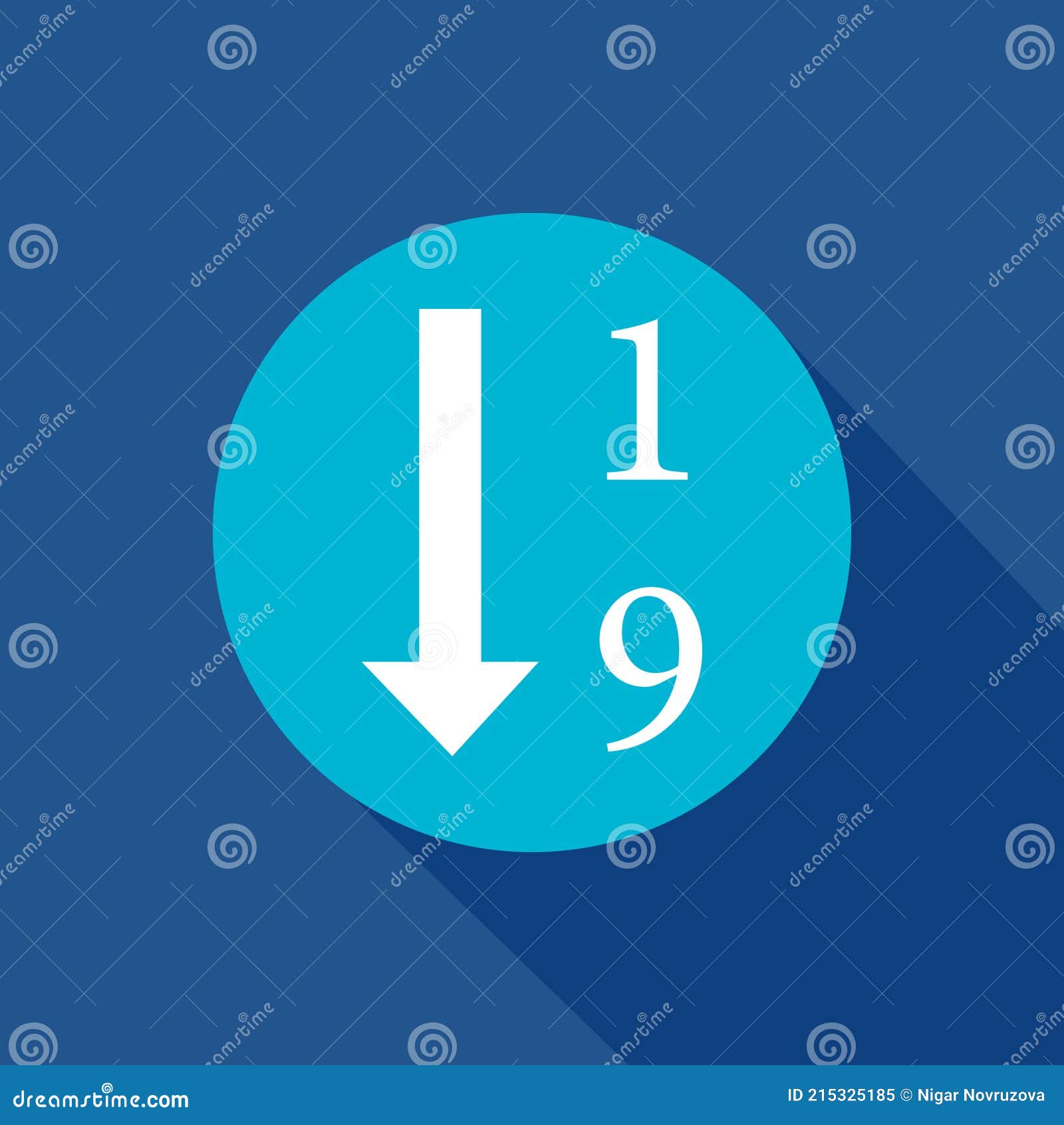 Sort by Numeric Vector Icon Symbol Stock Vector - Illustration of ...