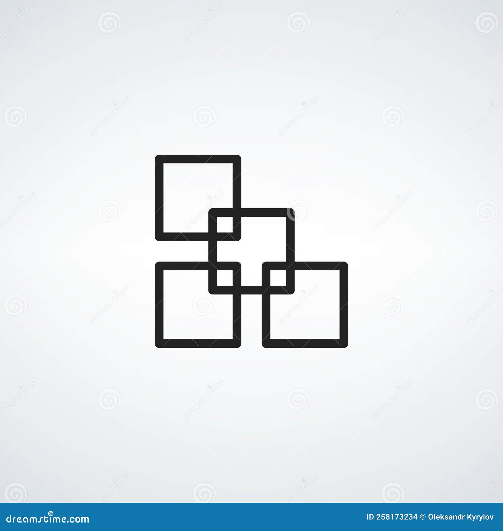 Sort Icon, Sorting Boxes Symbol Sorting Elements Linear Icon. Stock ...