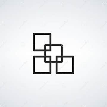 Sort Icon, Sorting Boxes Symbol Sorting Elements Linear Icon. Stock ...