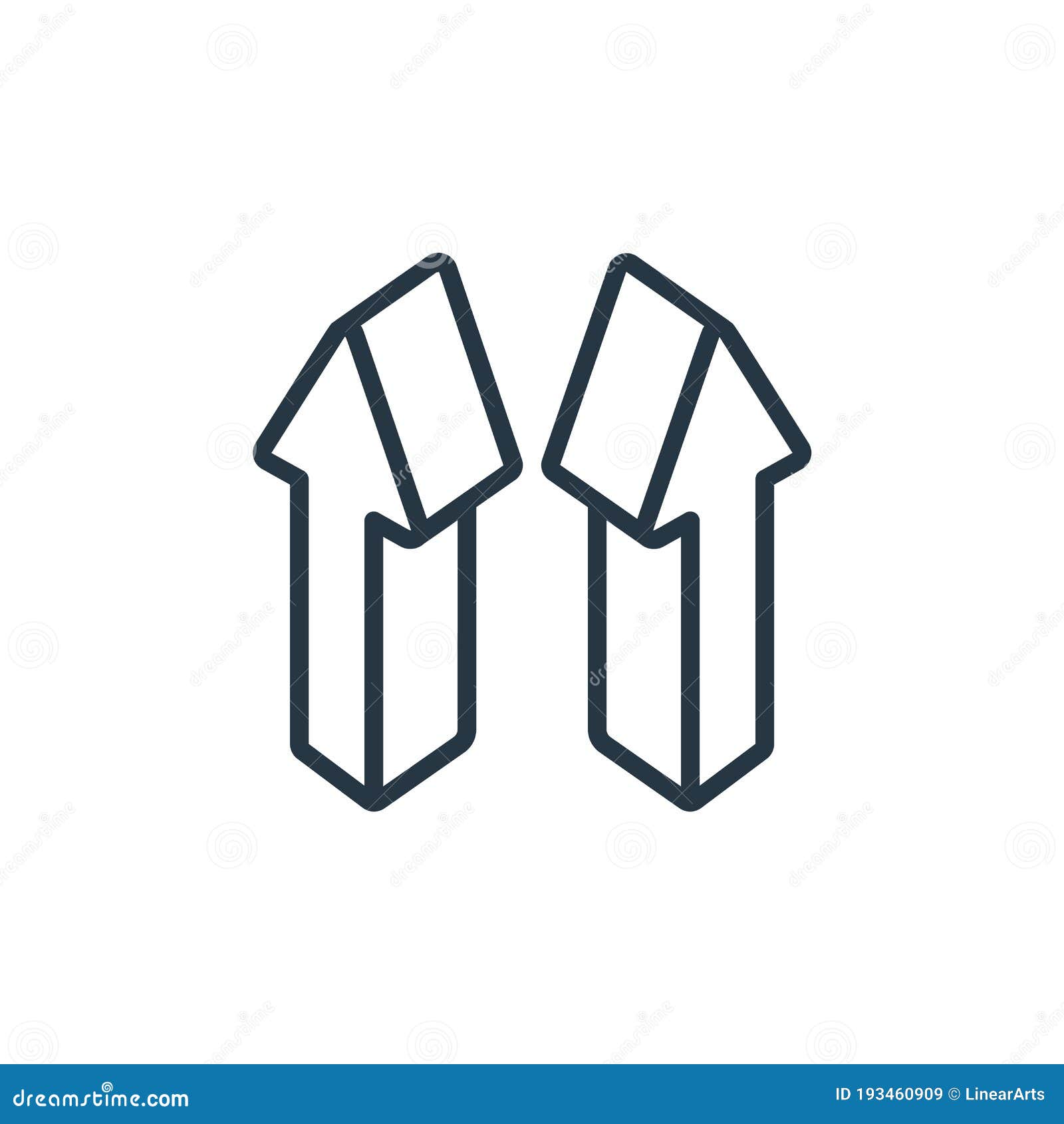 Sort Icon Vector from D Arrows Concept. Thin Line Illustration of Sort ...