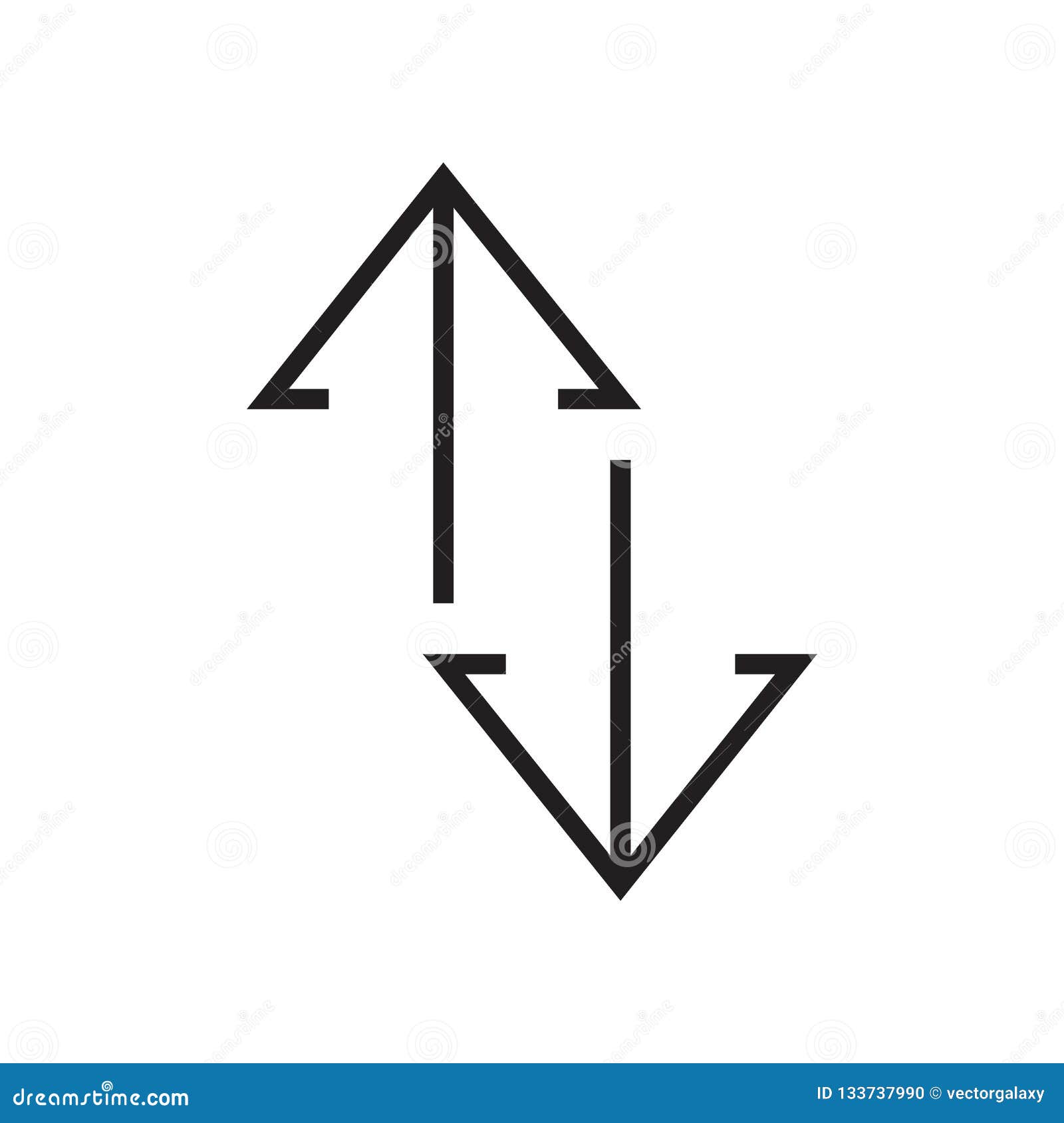 Sort Icon Vector Sign and Symbol Isolated on White Background, S Stock ...