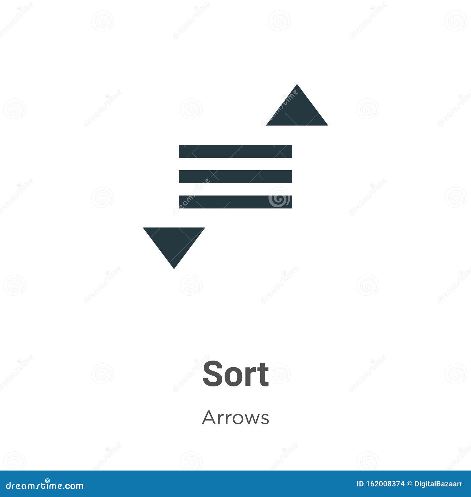 Sort Vector Icon On White Background. Flat Vector Sort Icon Symbol Sign ... Sort Vector Icon On White Background. Flat Vector Sort Icon Symbol Sign ...
