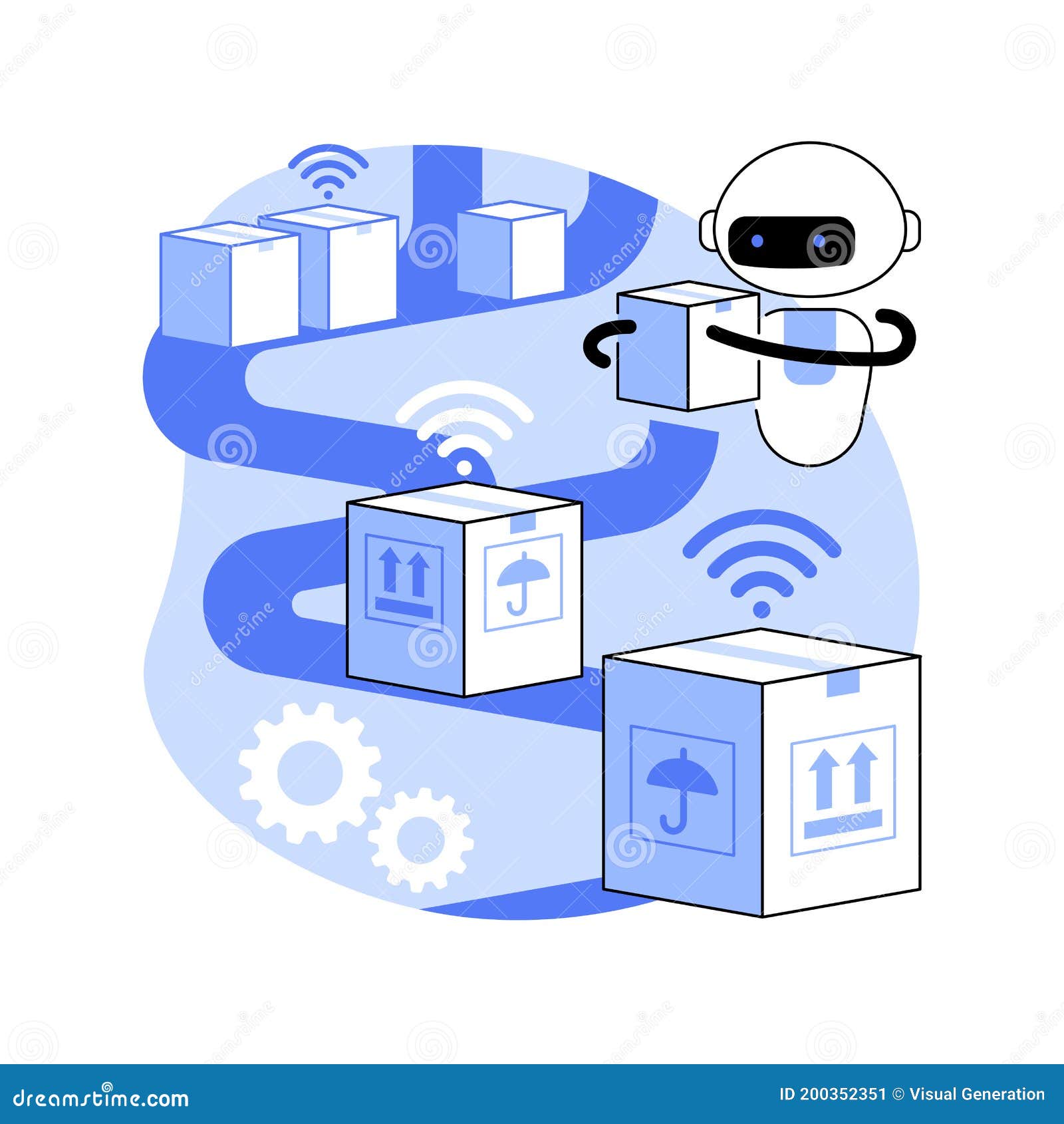 Sortation Systems Abstract Concept Vector Illustration. Stock Vector ...