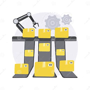 Sortation Systems Abstract Concept Vector Illustration. Stock Vector ...
