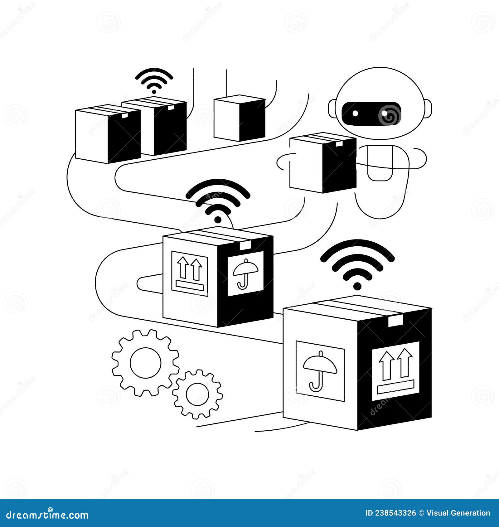 Sortation Systems Abstract Concept Vector Illustration. Stock Vector ...