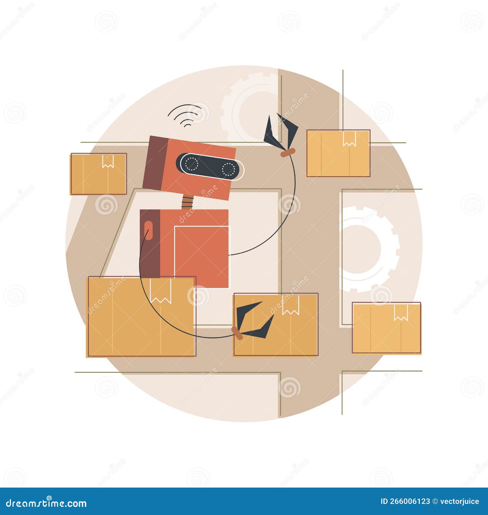 Sortation Systems Abstract Concept Vector Illustration Stock Vector ...