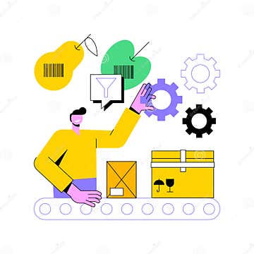 Sortation Systems Abstract Concept Vector Illustration Stock Vector ...