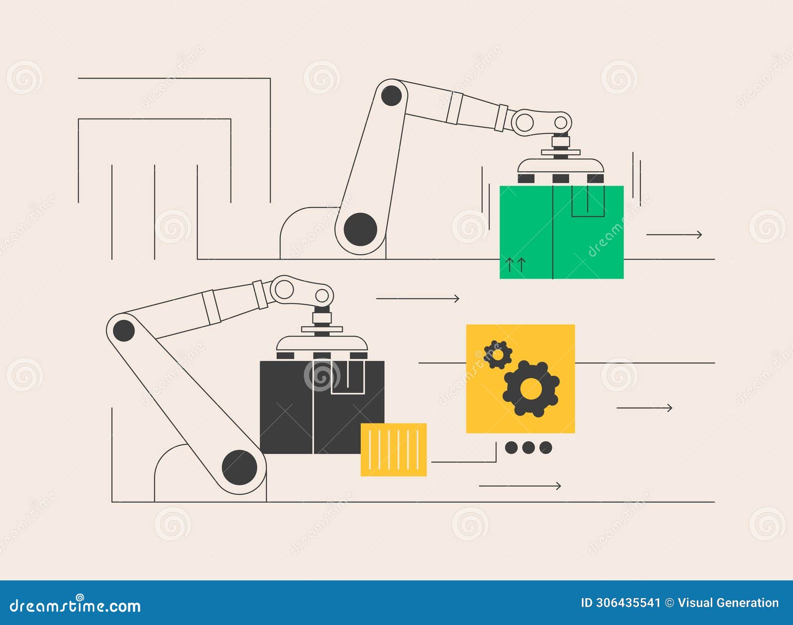 Sortation Systems Abstract Concept Vector Illustration. Stock Vector ...