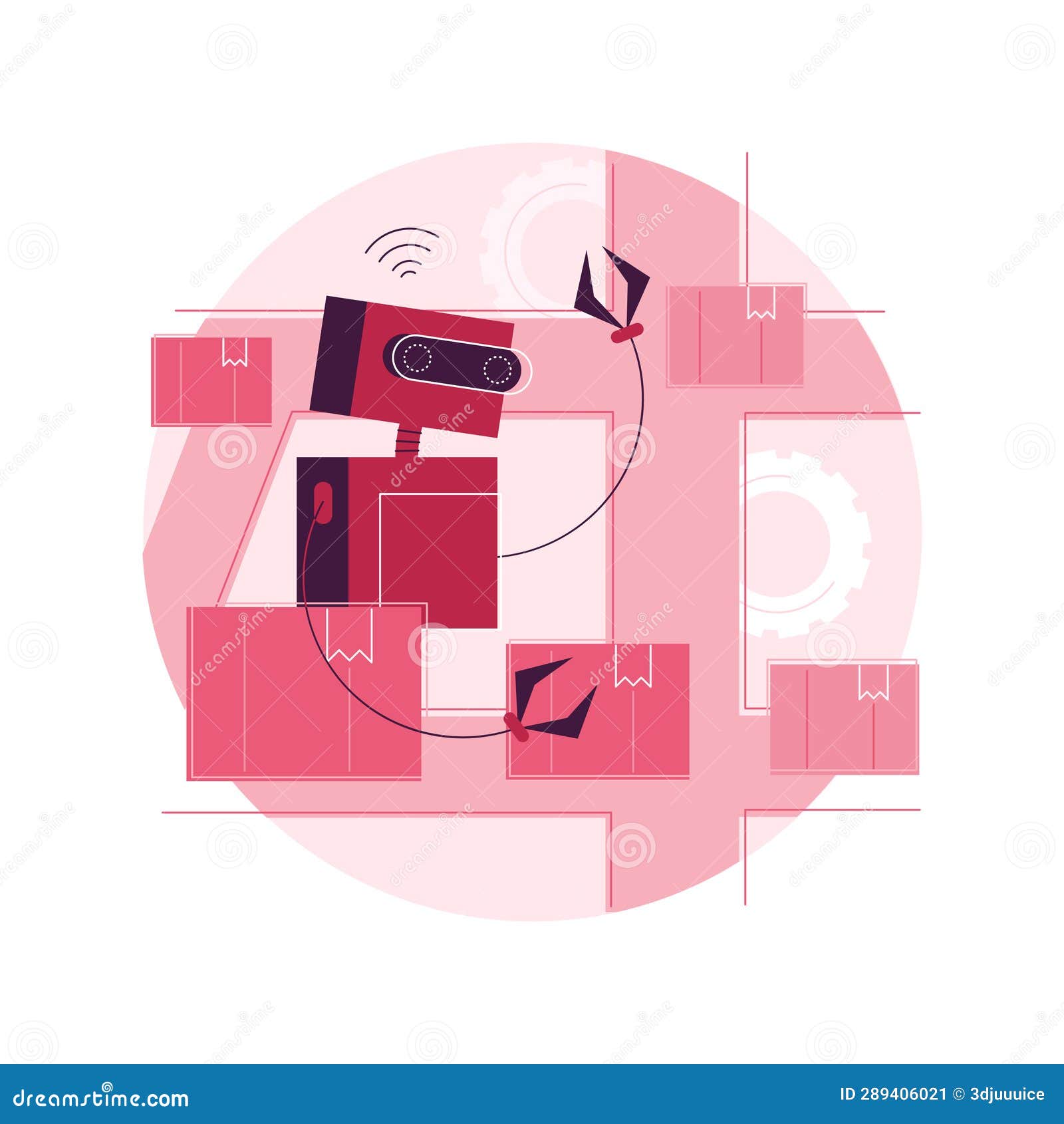 Sortation Systems Abstract Concept Vector Illustration. Stock Vector ...