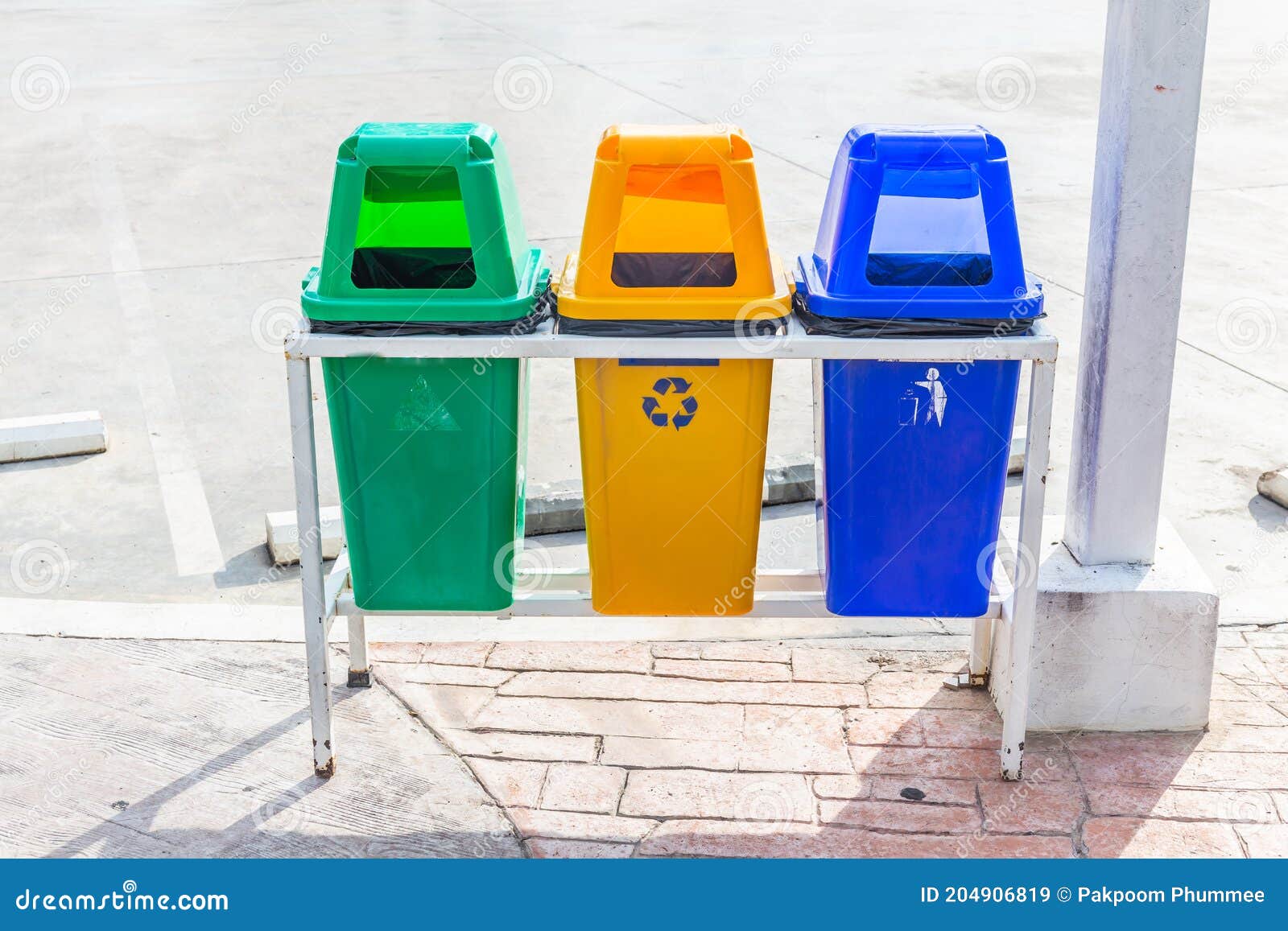 Sorted Waste Bin, Recycle, Wet Waste, Public General Stock Image ...