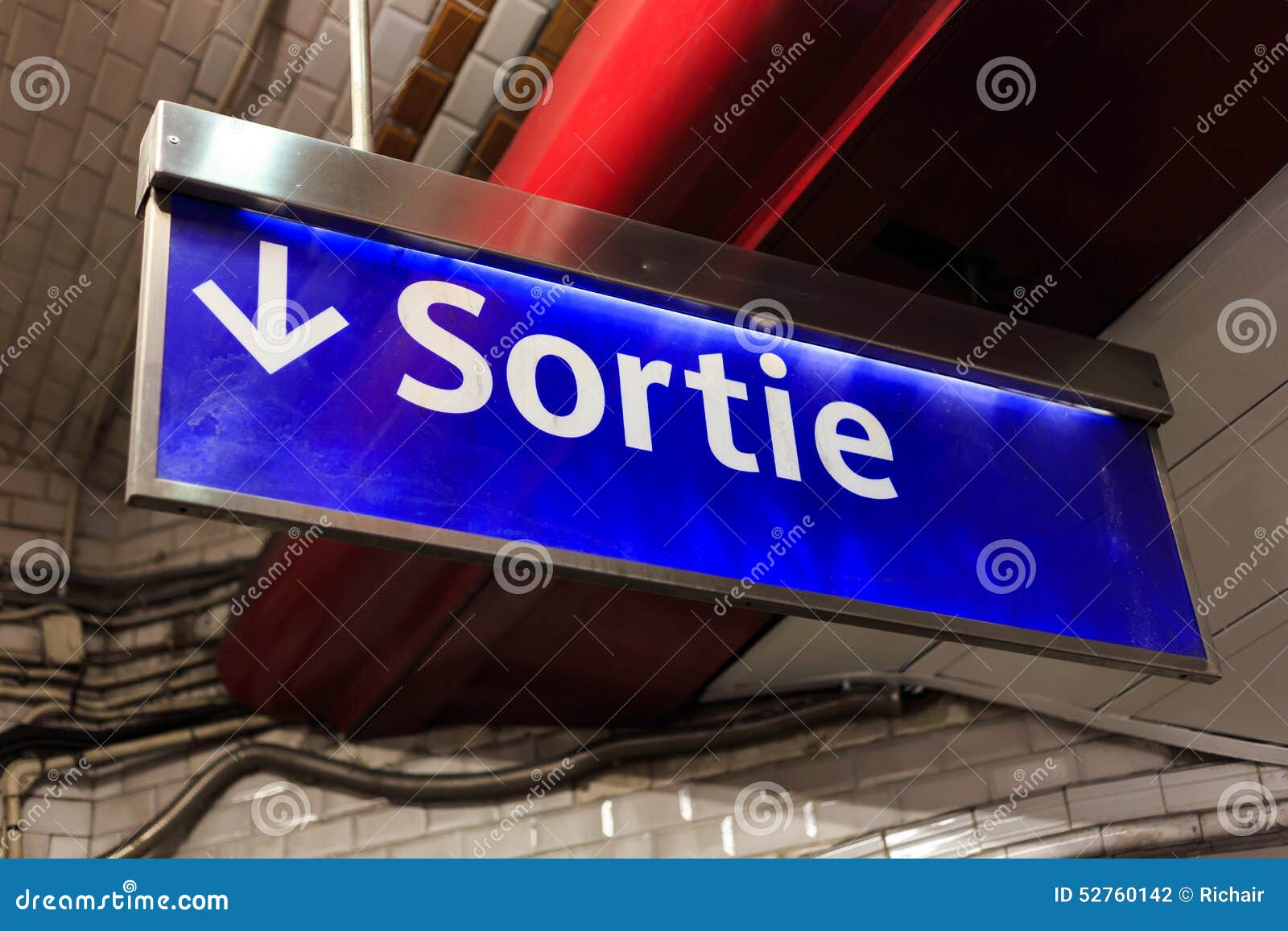 Sortie stock photo. Image of paris, instruction, exit - 52760142