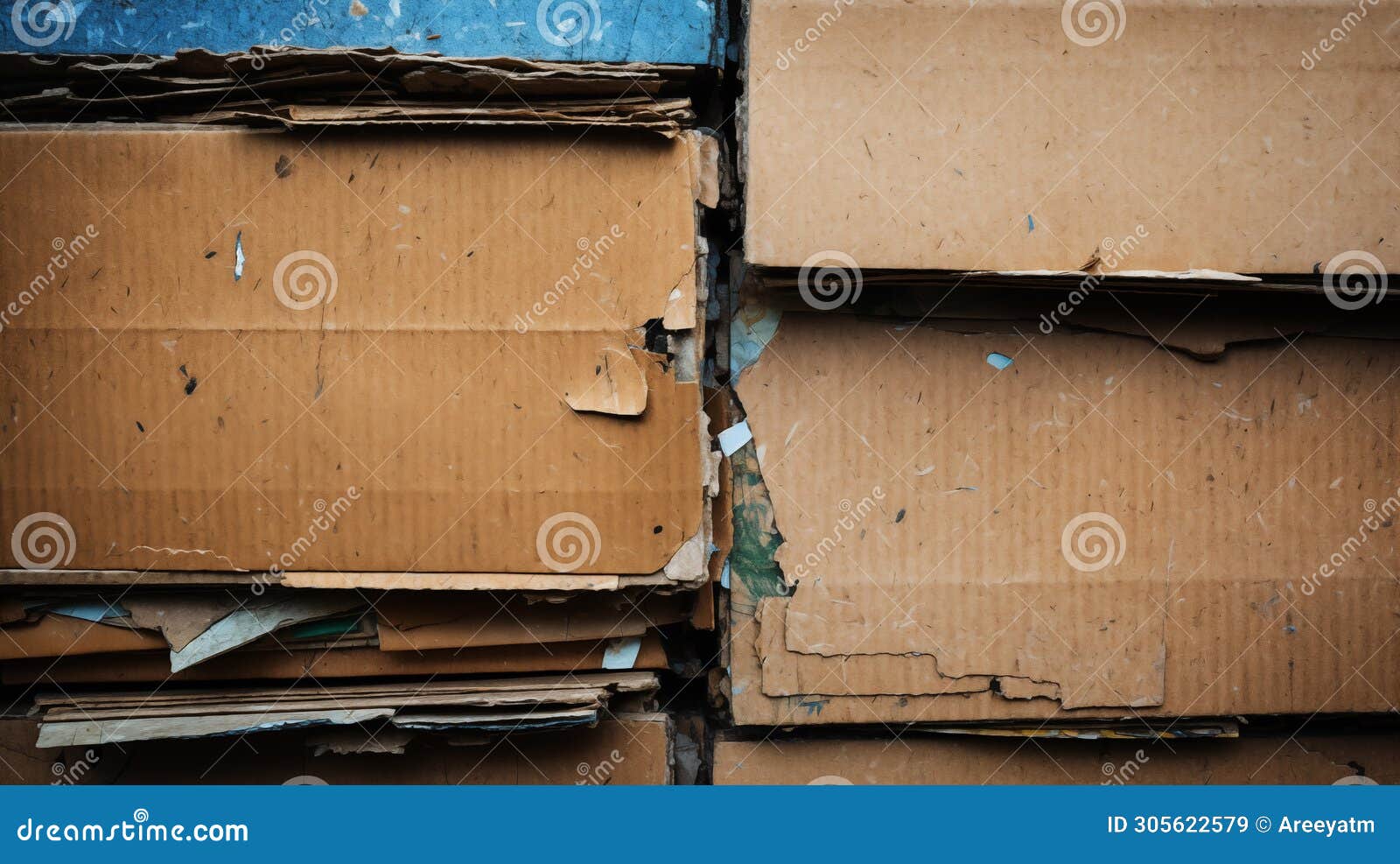 Sorting Cardboard for Recycling Process Stock Illustration ...