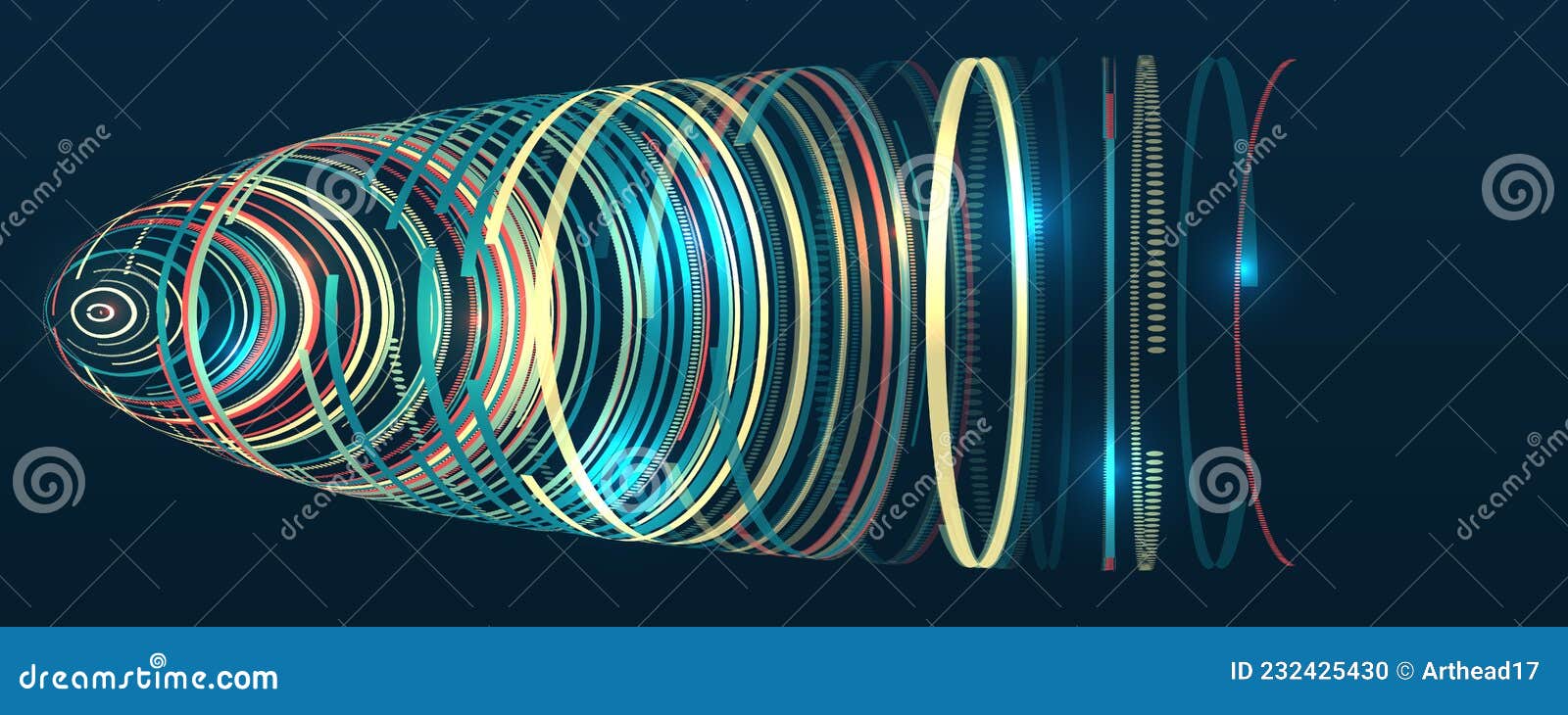 Sorting Data Vector Waves Technology Background Abstract Stream Information With Lines Array
