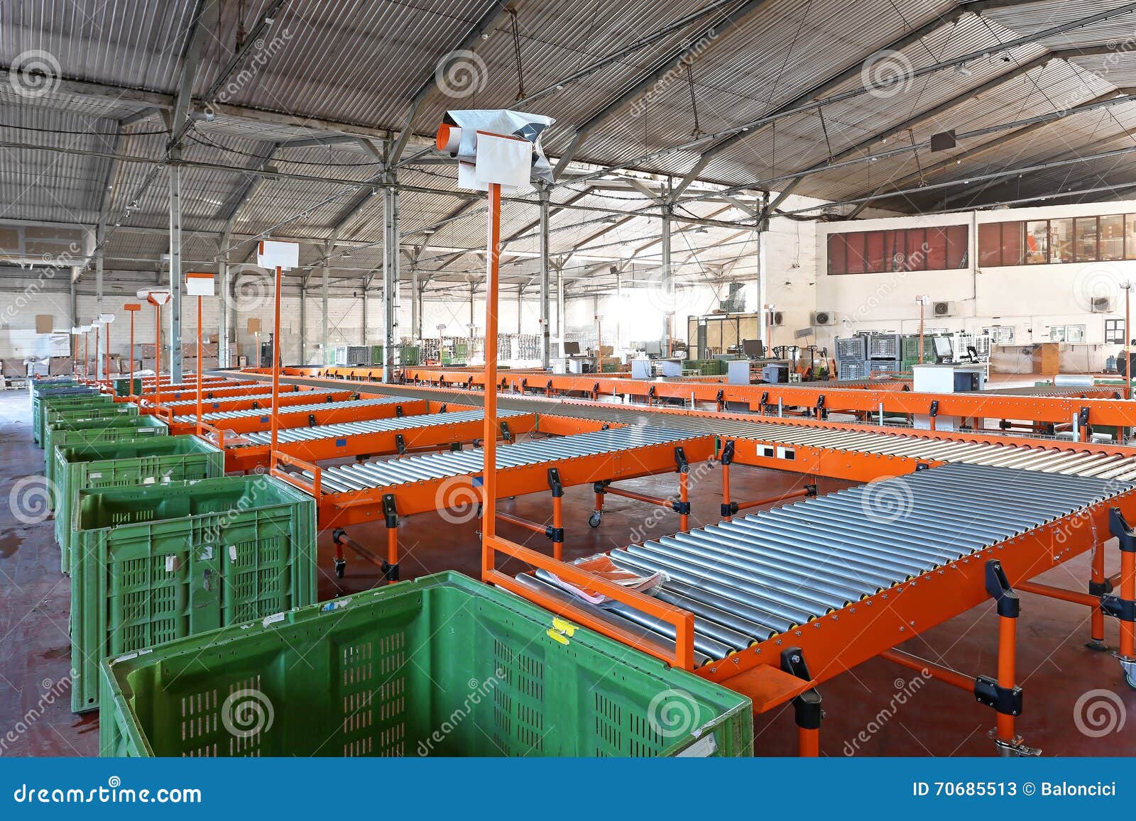 Sorting Distribution Warehouse Stock Image - Image of logistics, postal ...