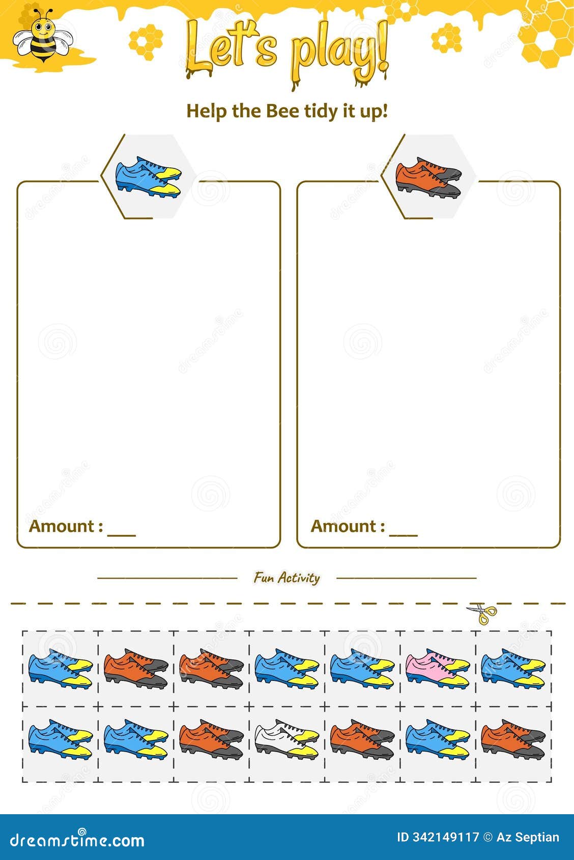 Sorting Game. Shapes And Colors. Cut And Glue. Education Developing ...