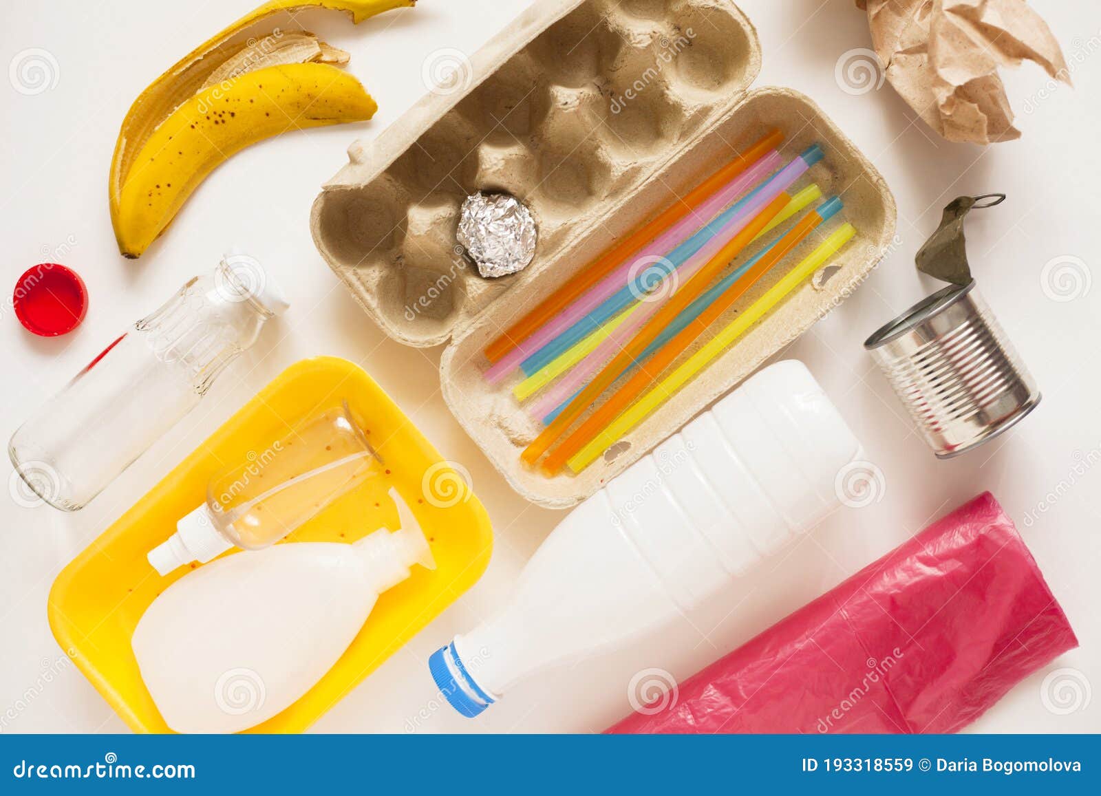 Sorting of Garbage and Environment Concept. Stock Image - Image of ...